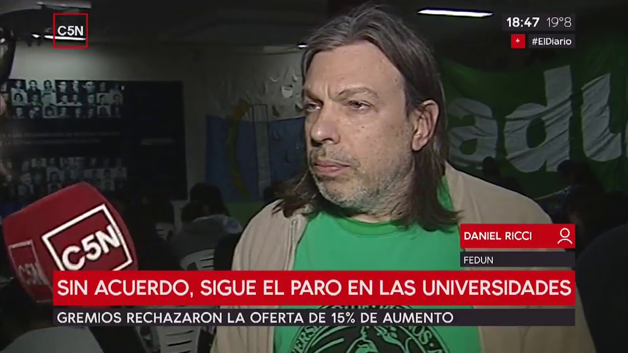 C5N | Daniel Ricci habla sobre la protesta universitaria - FEDUN